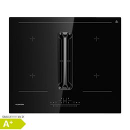 Klarstein AirJet 60 Down Air System Induktionskochfeld mit Abzugshaube 10000 W 600 m&sup3;/h Boost Schwarz
