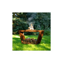 Home Deluxe Holzlege aus Stahl PAULO