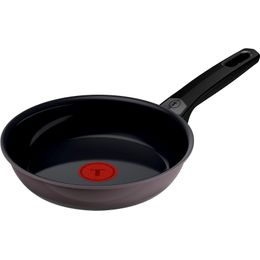 Bratpfanne Tefal "Ceramic Control Grey", grau, B:21,8cm H:7,7cm L:37,6cm &Oslash;:20cm, Pfannen, Bratpfanne, Keramikbeschichtung, Induktion, Thermo-Signal Temperaturanzeiger