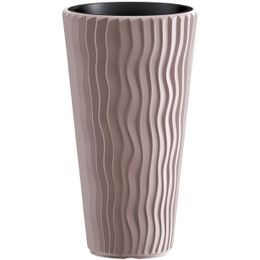Pflanzk&uuml;bel Prosperplast "Sandy Slim", braun (mocca), H:70,8cm &Oslash;:39cm, Kunststoff, Pflanzgef&auml;&szlig;e, Pflanzk&uuml;bel, &Oslash;xH: 39x70,8 cm