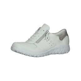 Waldl&auml;ufer Sneaker WALDL&Auml;UFER "Waldl&auml;ufer Sneaker Leder/Textil", Damen, Gr. 39,5, grau (wei&szlig;, grau), Leder, Textil, Schuhe Sneaker