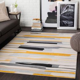 Teppich LIVABLISS "HOUSTON", bunt (mehrfarbig), B:200cm H:11mm L:275cm, Kunstfaser, Teppiche, Teppich, Skandi Design, Modern Boho Kurzflor Wohnzimmerteppich, Schlafzimmer