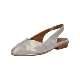 Ballerina Everybody "Everybody Ballerinas Leder", Damen, Gr. 38, grau (dunkel grau), Leder, Schuhe Ballerina
