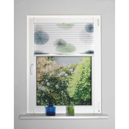 Plisseerollo Home Wohnideen "RAWLINS", blau (blau, gr&uuml;n), B:90cm H:130cm, Obermaterial: 100% Polyester, Raffrollos, halbtransparent