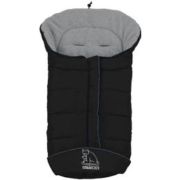 Fu&szlig;sack Heitmann Felle "Eisb&auml;rchen - Winterfu&szlig;sack Copy Fleece", Kinder, grau (anthrazit), Polyester, Fu&szlig;s&auml;cke Fu&szlig;sack, mit Fleecefutter, Mumienform m&ouml;glich, f&uuml;r Kinderwagen, waschbar