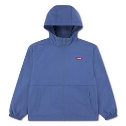 Kurzjacke LEVI'S KIDS "LVN LIGHT WEIGHT WINDBREAKER", M&auml;dchen, Gr. 10 (140), true navy, Web, Obermaterial: 100% Nylon. Innenfutter: 60% Baumwolle, 40% Polyester. &Auml;rmelfutter: 100% Polyester, unifarben, l&auml;ssig geschnitten h&uuml;ftbedeckend, Rundhals, elastischer Bund, Jacken Kurzjacke, for Boys, mit Kapuze
