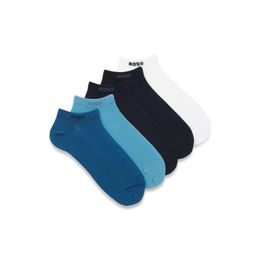 Sneakersocken BOSS "5P AS Uni CC", Herren, Gr. 43-46, bright blau 439, Baumwollmischung, elastisch, Socken Sneakersocken, mit BOSS Label
