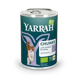Yarrah Adult Bio Br&ouml;ckchen 12x405 g Huhn und Truthahn