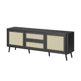 Roomers TV-Lowboard Vienna Premium &brvbar; schwarz &brvbar; Ma&szlig;e (cm): B: 175 H: 60,3 T: 40.0 &raquo; H&ouml;ffner