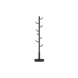 H&ouml;ffner Garderobenst&auml;nder &brvbar; schwarz &brvbar; Metall,Holzwerkstoff &brvbar; Ma&szlig;e (cm): B: 40 H: 175,3 &raquo; H&ouml;ffner