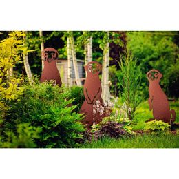 Gartenstecker Erdm&auml;nnchen, 3er-Set