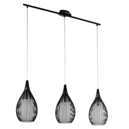 Eglo Leuchten Eglo RAZONI Pendelleuchte Schwarz, 3-flammig