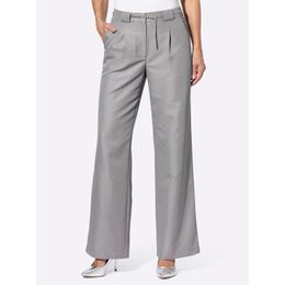 WITT Damen Hose mit Ketteng&uuml;rtel, steingrau, Gr&ouml;&szlig;e 25