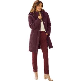 Damen Steppjacke mit 2-Wege-Rei&szlig;verschluss burgund, Gr&ouml;&szlig;e 38