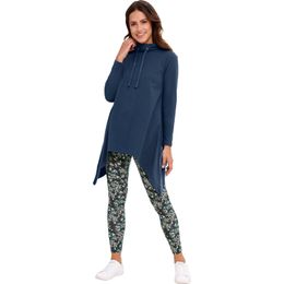 Damen Leggings mit Blumendruck moos-bedruckt, Gr&ouml;&szlig;e 40