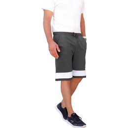 Herren Freizeithose mit weitenregulierbarem Bund graphit-meliert, Gr&ouml;&szlig;e 48/50