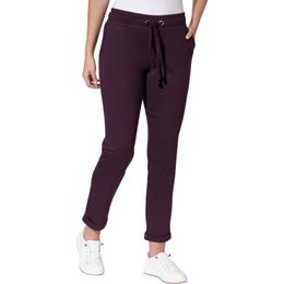 Damen Sweathose aubergine, Gr&ouml;&szlig;e 19
