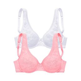 Petite Fleur T-Shirt-BH pink Gr. 85B. Mit B&uuml;gel