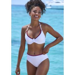 s.Oliver B&uuml;gel-Bikini-Top 'Junis' wei&szlig; Gr. 38 Cup B. Mit Flechtdetails. Mit St&auml;bchen Und Mit B&uuml;gel. Nachhaltig.