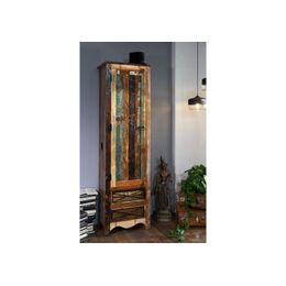 Garderobenschrank Altholz 60x40x200 mehrfarbig lackiert NATURE OF SPIRIT #109