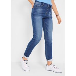 bonprix Thermojeans mit weicher Innenseite Boyfriend, blau, Gr.38, Moderne Jeans mit Thermo Innenseite, 76% Baumwolle