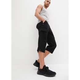 bonprix Cargo-Long-Bermuda aus reiner Baumwolle in Regular-Fit, grau, Gr.52, Moderne Cargobermuda in 3/4-L&auml;nge mit vielen praktischen Taschen, aus 100% Baumwolle