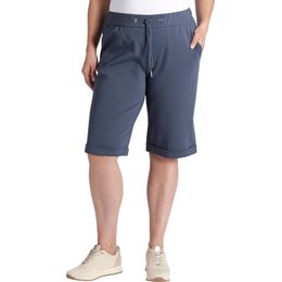 sheego Damen Bermudas mit Schlupfbund, aus Jersey rauchblau Gr&ouml;&szlig;e 48