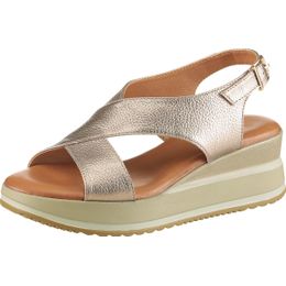 Heine Damen Sandalette bronzefarben Gr&ouml;&szlig;e 41