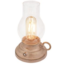 Briloner Leuchten LED Au&szlig;en-Tischleuchte "KANEA 7575011", beige, Leuchten