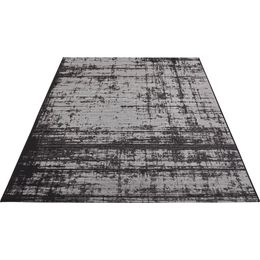 Teppich LUXOR living "Panama, LAGERR&Auml;UMUNG", grau, B:123cm H:5mm L:180cm, Polyester, Polypropylen, Teppiche, Teppich, Flachgewebe, modernes Design, In- und Outdoor geeignet