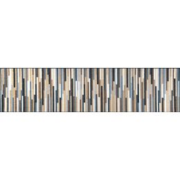 Fu&szlig;matte "Mikado Stripes", beige (natur), B:60cm H:7mm L:240cm, Kunstfaser, wash+dry by Kleen-Tex, Teppiche, Schmutzfangl&auml;ufer, Schmutzfangl&auml;ufer, modernes Streifen Design, rutschhemmend, waschbar