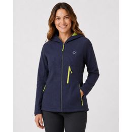 Fleecejacke LPO "NELLY WMN", Damen, Gr. 34 (XS), blau (navy), Fleece, 94% Polyester, 6% Elasthan, h&uuml;ftbedeckend, Jacken Fleecejacke