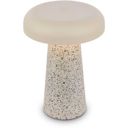Briloner Leuchten LED Au&szlig;en-Tischleuchte "CLOUD", grau, 1, &Oslash; 12cm H: 17cm, 1 Stk., Leuchten, 12x17 cm, Akku tauschbar, Indoor/Outdoor, Wohnzimmer, Flur, Balkon
