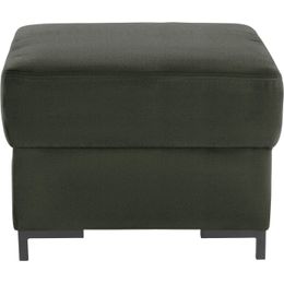Hocker DOMO collection "Ledas B/T 62/62cm", gr&uuml;n, B:62cm H:42cm T:62cm, Hocker, Polsterhocker, in vielen Farben erh&auml;ltlich