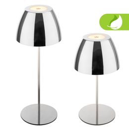 Briloner Leuchten Tischleuchte "Serina Akku Tischleuchte", silber, Leuchten, Tischleuchte