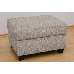Hocker DOMO collection "Norma perfekte Erg&auml;nzung, Hocker B/T 70/55cm", beige, B:70cm H:42cm T:55cm, Mosel Struktur (100% Polyester);Kunstleder SOFTLUX;Microfaser-PRIMABELLE (100% Polyester);NaturLEDER in Sitz und R&uuml;cken. Korpus in passendem Kunstleder SOFTLUX bezogen;Struktur (90% Polyester, 10% Polyacryl), Hocker, Polsterhocker