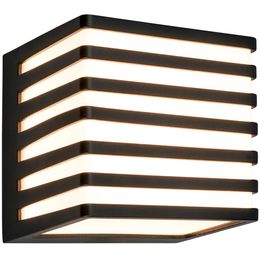 Au&szlig;en-Wandleuchte Telefunken "LED Wandlampe", schwarz-wei&szlig; (schwarz, wei&szlig;), Leuchten, Au&szlig;enwandleuchte