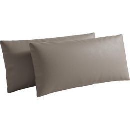 Sit & More Sofakissen SIT & MORE "Vanity Leder", delphine, B:60cm H:30cm T:12cm, Leder, Polsterauflagen, Sofakissen