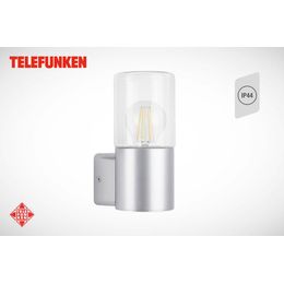 LED Au&szlig;en-Wandleuchte Telefunken "AMPOLO", silber, Leuchten, LED Au&szlig;enwandleuchte