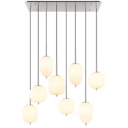 Globo LIGHTING H&auml;ngeleuchte "BLACKY I", nickel matt, H: 120cm, 1 Stk., Leuchten, H&auml;ngelampe/Pendelleuchte/unterschiedliche Gl&auml;ser, H&auml;ngeleuchte