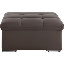 Sitzhocker DOMO collection "Lagoa moderne Steppung im Sitz, elegant und zeitlos, B/T 87/87cm", grau (stone), B:87cm H:40cm T:87cm, Hocker, Sitzhocker, in gro&szlig;er Farbauswahl