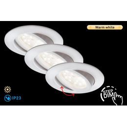 Briloner Leuchten LED Einbauleuchte "ATTACH DIM", wei&szlig;, neutral, Leuchten