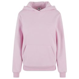 Kapuzenpullover Urban Classics "Urban Classics Ladies Fluffy Hoody", Damen, Gr. XL, softpink, 70% Baumwolle, 30% Polyester, unifarben, normal, ohne Ausschnitt, Pullover Kapuzenpullover