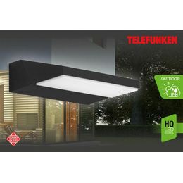 LED Au&szlig;en-Wandleuchte Telefunken "BERGEN", schwarz-wei&szlig; (schwarz, wei&szlig;), Leuchten, LED Au&szlig;enwandleuchte