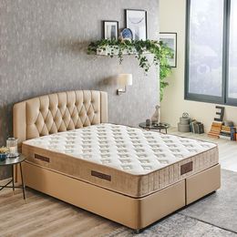 Bonnellfederkernmatratze Yatas Bedding "Majest&auml;t Luxus, Matratze 90x200, 140x200 cm & weitere Gr&ouml;&szlig;en", transparent, B:200cm H:30cm L:200cm, Bezug: 74% Viskose, 26% Polypropylen, Matratzen, H3, wendbar, ergonomisch, atmungsaktiv