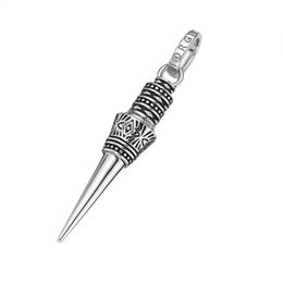 Kettenanh&auml;nger "Pendel mit geschw&auml;rzten Ornamenten, Silber 925", silber, Giorgio Martello MILANO, Schmuckanh&auml;nger, Herren, 3,5cm, Silber 925 (Sterlingsilber), Kettenanh&auml;nger