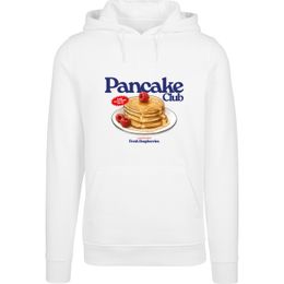 Kapuzensweatshirt MisterTee "MisterTee Pancake Club Hoody", Herren, Gr. XXL, wei&szlig;, 65% Baumwolle, 35% Polyester, bedruckt, Sweatshirts