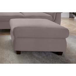 Hocker DOMO collection "Sully B/T 82/76cm", braun (schlamm), B:82cm H:44cm T:76cm, Luxus-Microfaser ALTARA NUBUCK (100% Polyester);Kunstleder SOFTLUX;Luxus-Microfaser (100% Polyester);Chenille (100% Polyester), Hocker, Polsterhocker