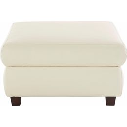 Hocker DOMO collection "Sully B/T 82/76cm", beige (creme), B:82cm H:44cm T:76cm, Luxus-Microfaser ALTARA NUBUCK (100% Polyester);Kunstleder SOFTLUX;Luxus-Microfaser (100% Polyester);Chenille (100% Polyester), Hocker, Polsterhocker