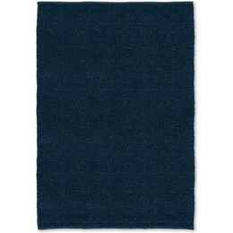 Sch&ouml;ner Wohnen Kollektion Teppich "Junika", blau (dunkelblau), B:200cm H:0,8mm L:300cm, Polyester, Wolle, SCH&Ouml;NER WOHNEN-KOLLEKTION, Teppiche, Teppich